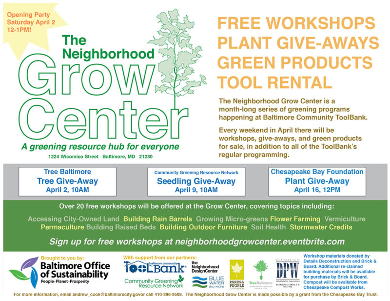 Announcing The Neighborhood Grow Center! | Baltimore Office of ...